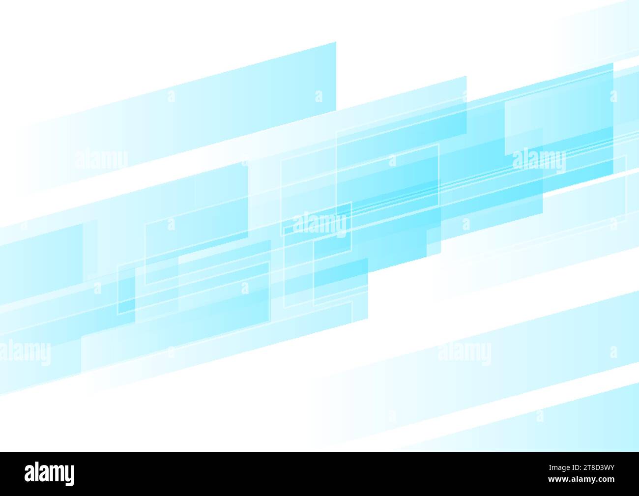 Blue and white abstract tech geometric background. Vector design Stock Vector Image & Art - Alamy