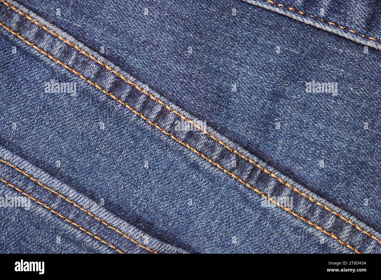 Seams on jeans close-up. Stitching on denim. Fabric texture. Blue jeans ...