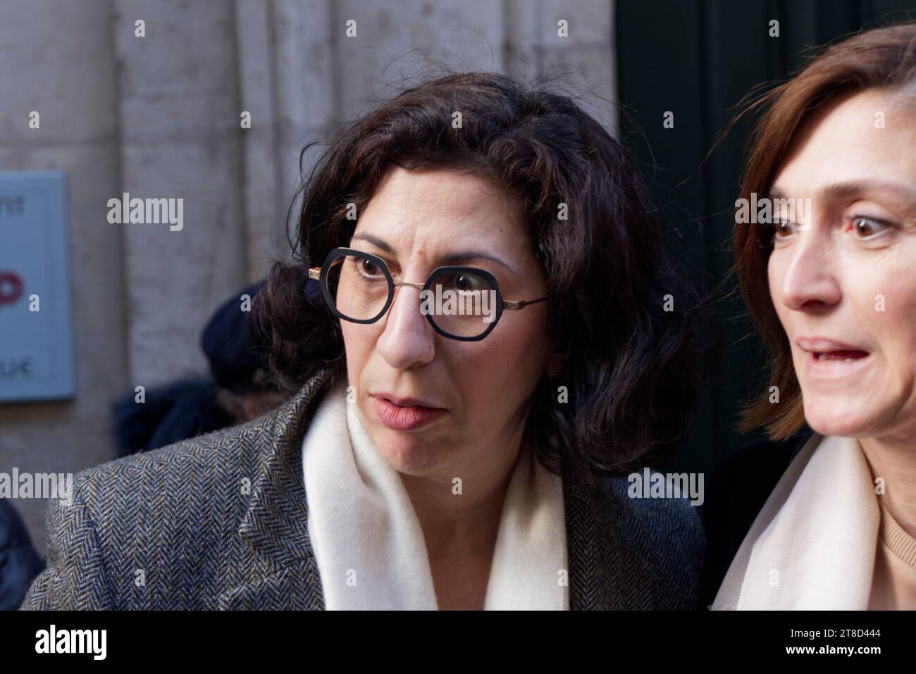 Paris, France. 19th Nov, 2023. Rima Abdul-Malak and Julie Gayet attend ...