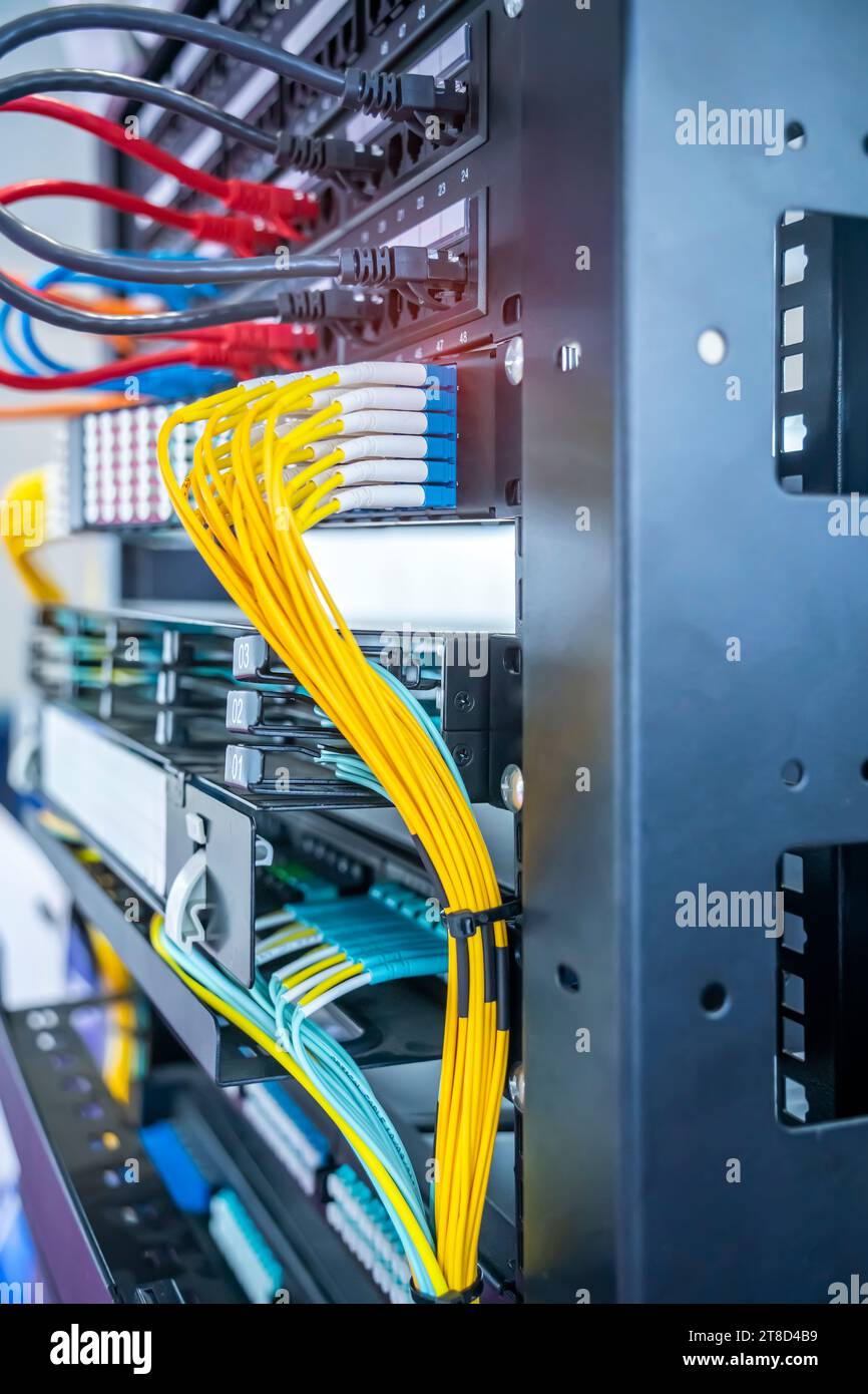 Fiber optic cable connect to communication Distribution point in ...