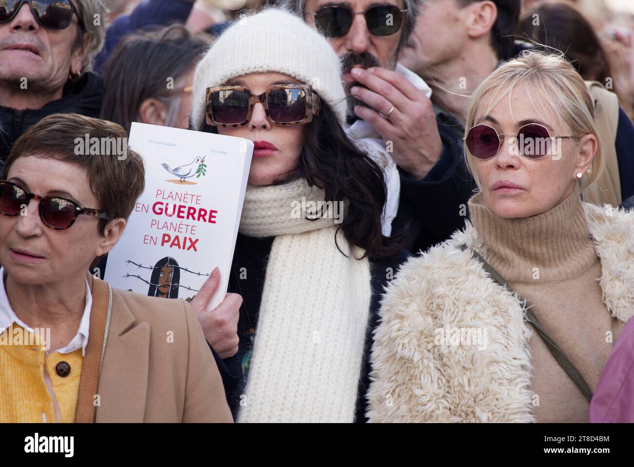 Paris, France. 19th Nov, 2023. Ariane Ascaride, Isabelle Adjani and ...