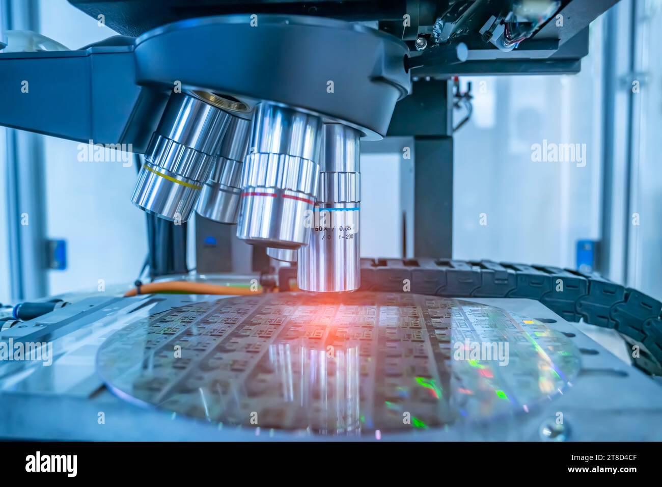 Semiconductor silicon wafer under hi-res stock photography and images ...