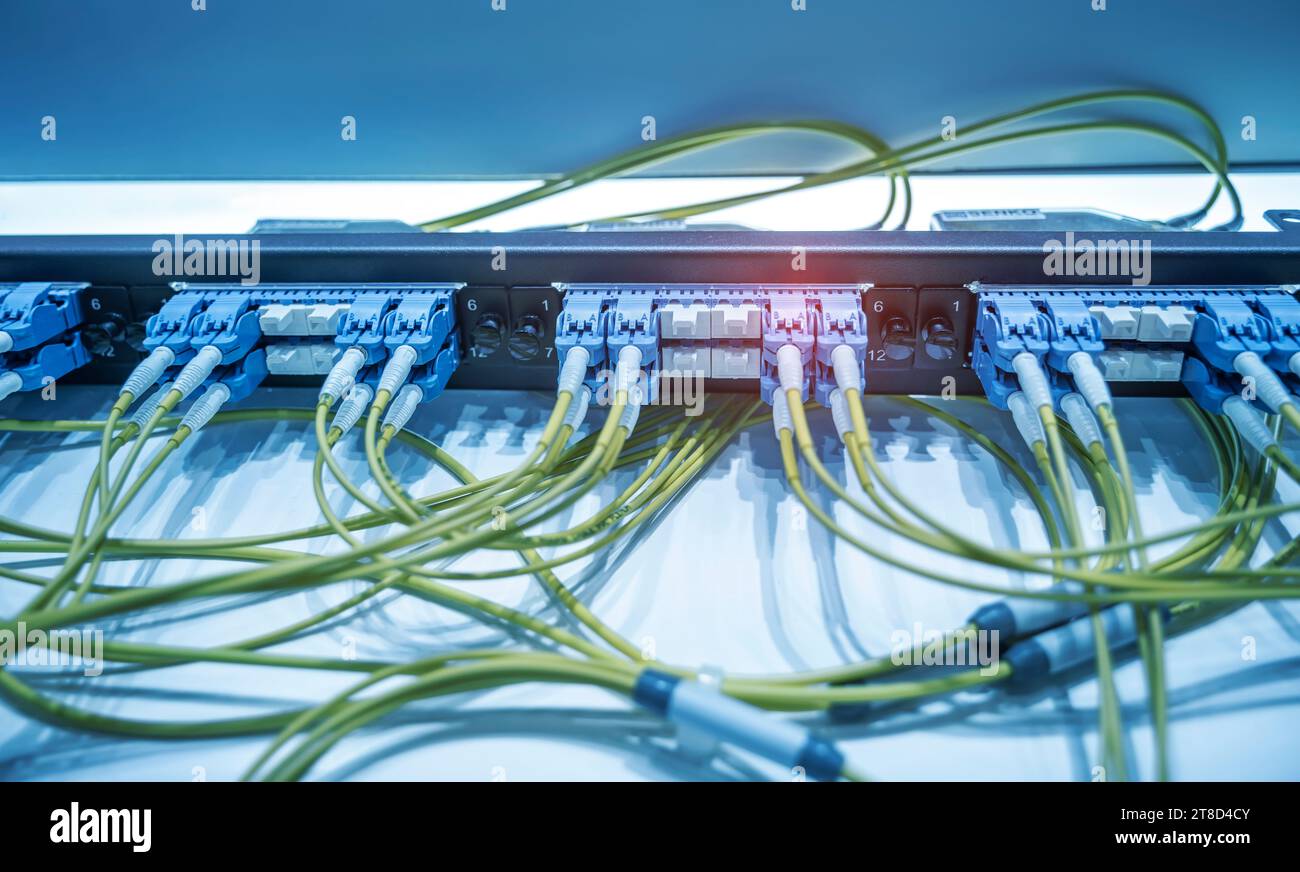 Fiber optic cable connect to communication Distribution point in ...