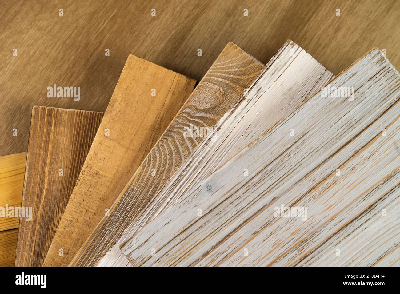 Stack of various construction sample wood boards Stock Photo - Alamy