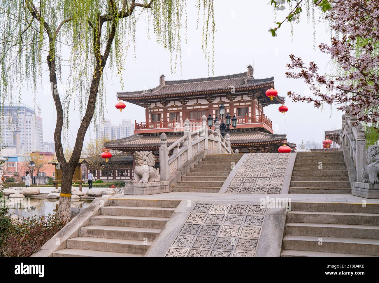 chinese temple qing long temple,xi an,china Stock Photo - Alamy