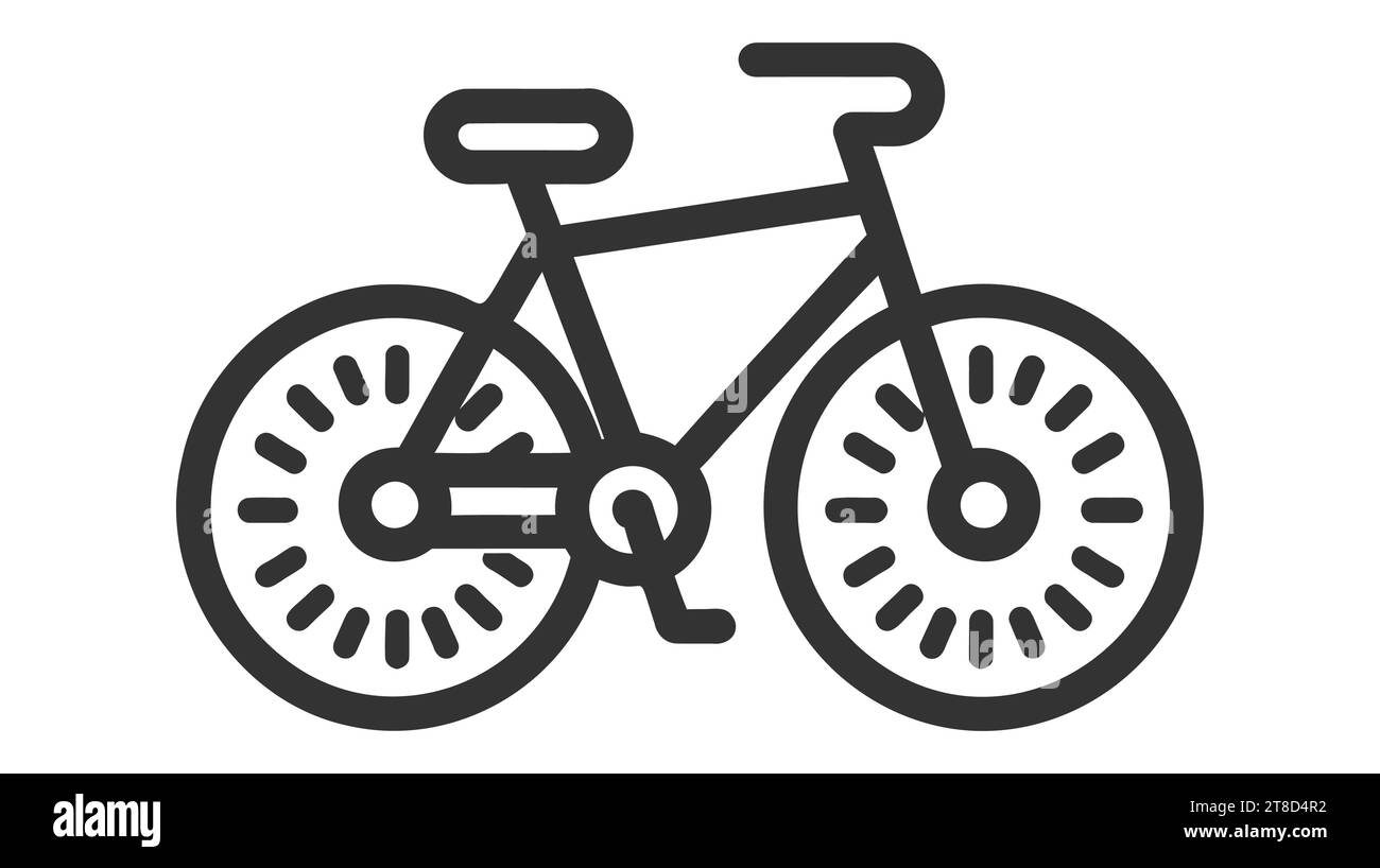 Bicycle icon on white background. Vector illustration Stock Vector ...