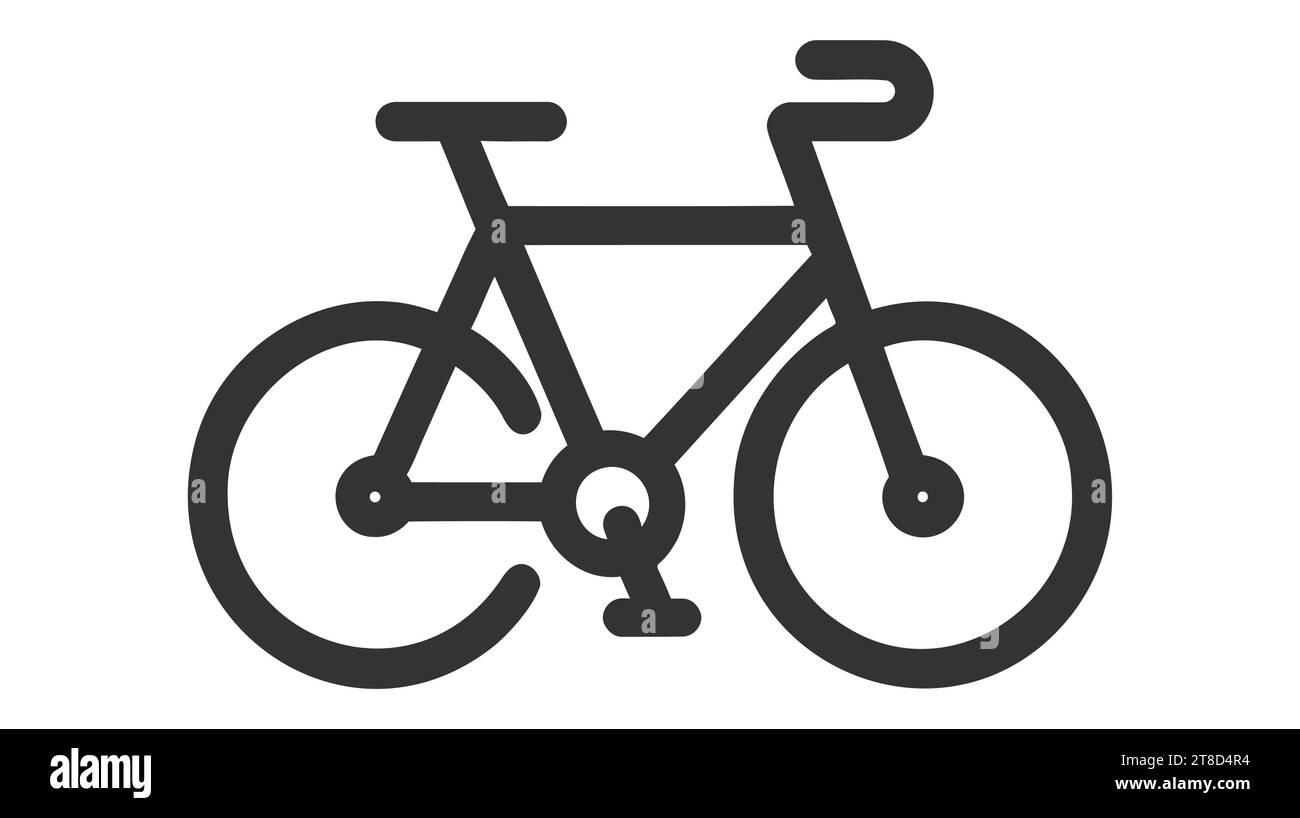 Bicycle icon on white background. Vector illustration Stock Vector ...