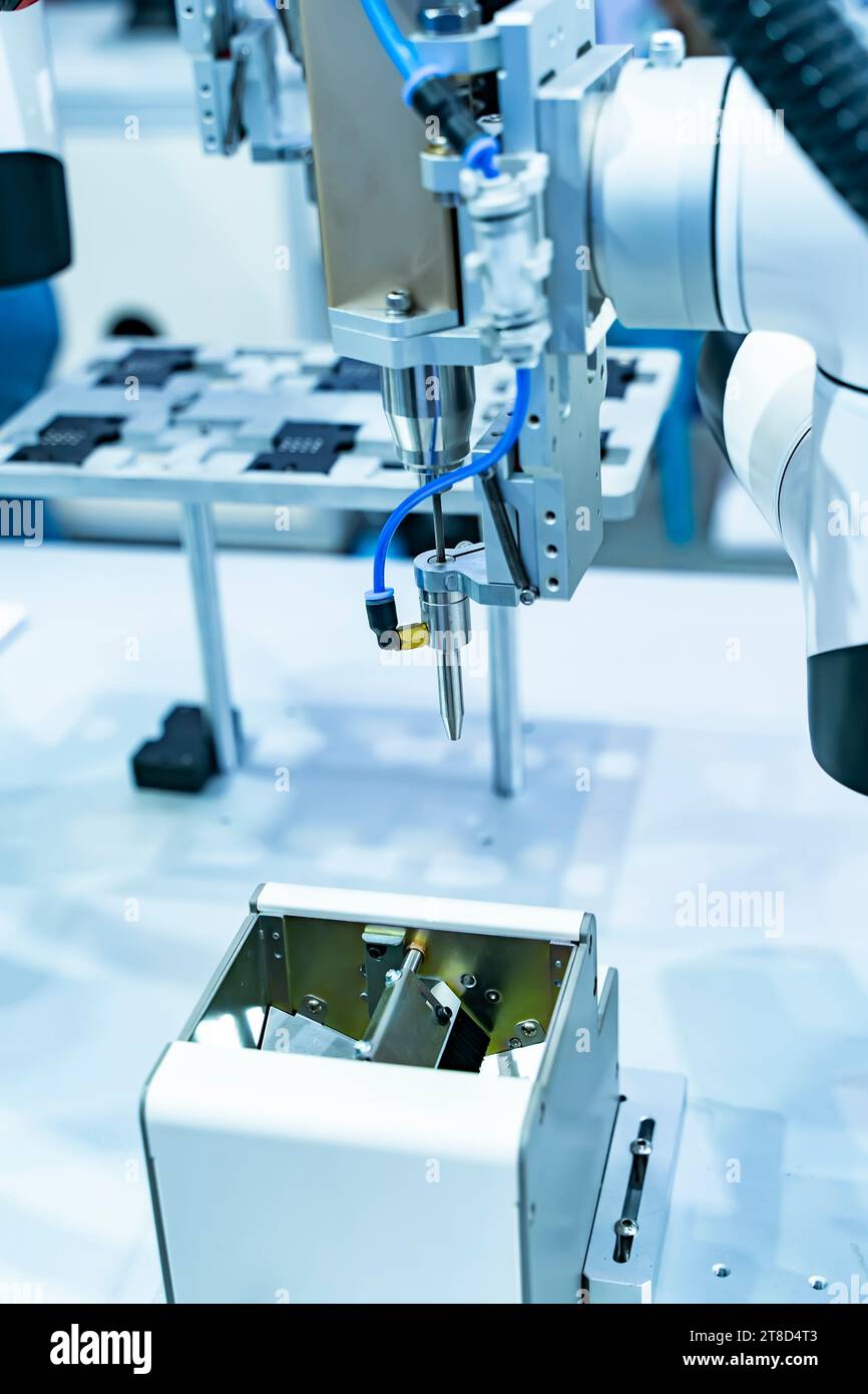 automatic robot drill machine tool at intelligence industrial ...