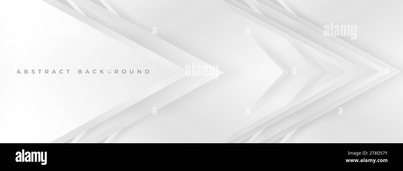 White and grey abstract modern banner design with arrows. Soft gray ...
