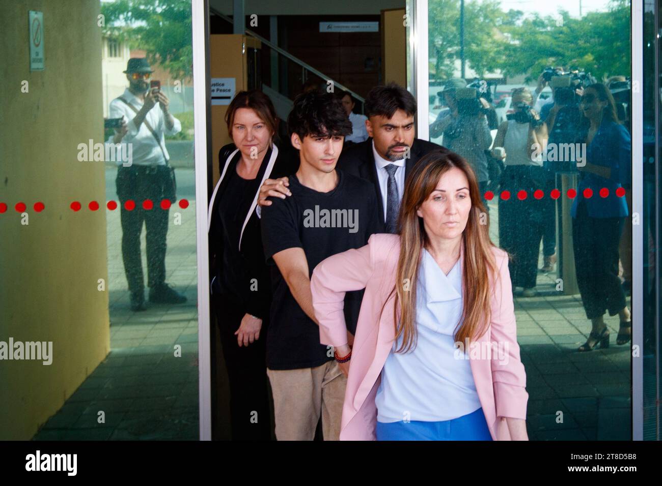 Adelaide, Australia. 20th Nov, 2023. Dhirren Randhawa leaves court led ...