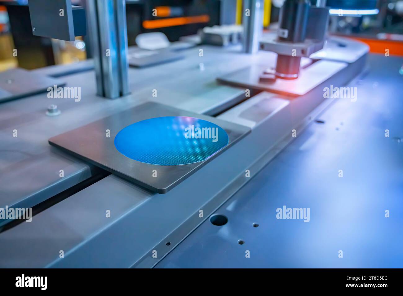 Silicon Wafers and Microcircuits with Automation system control application with robotic vision ...