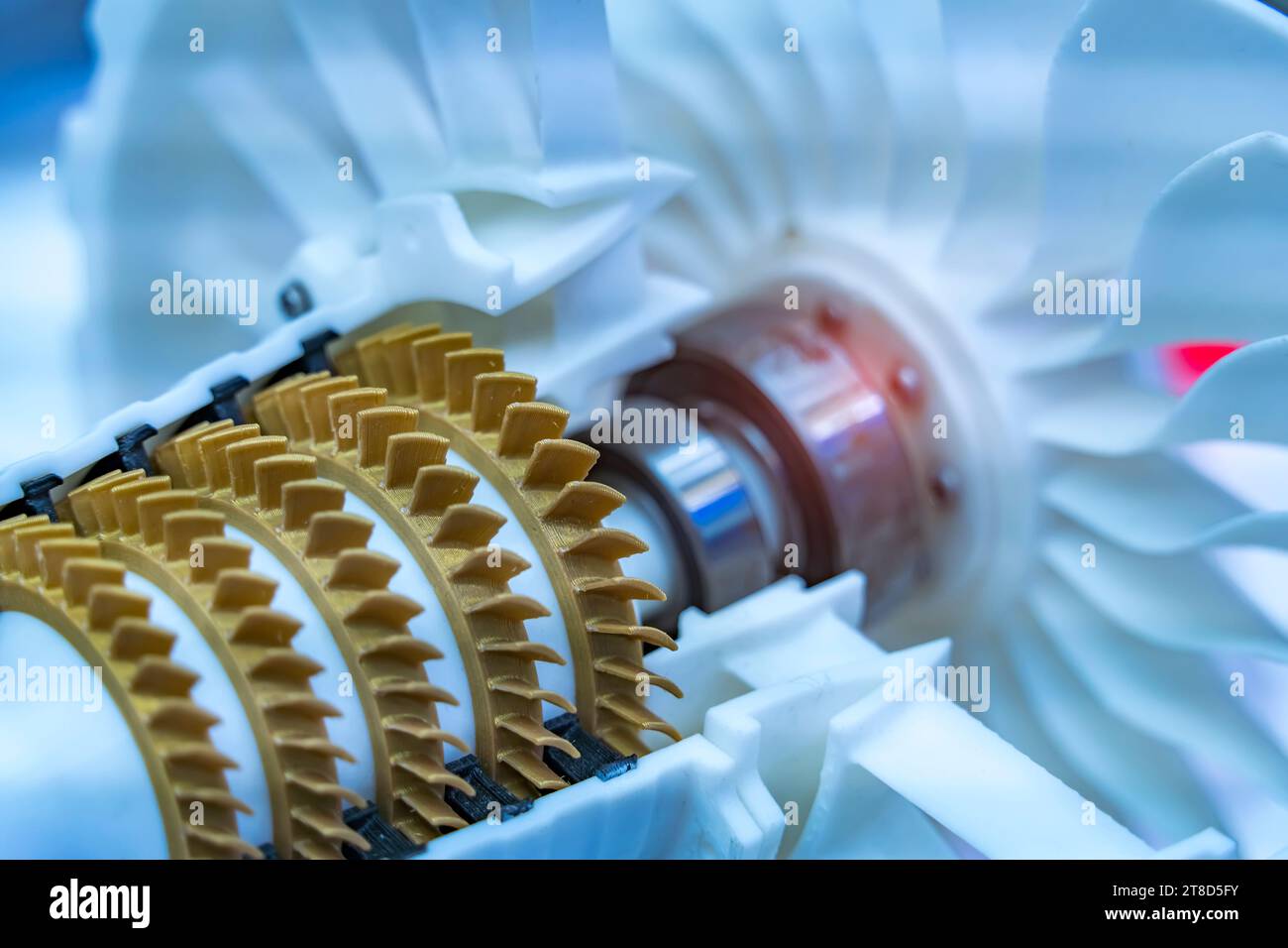 3D printer jet engine printed model metal plastic Stock Photo - Alamy
