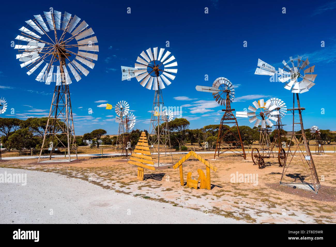 Penong, South Australia, Australia - Windmill museum Stock Photo - Alamy