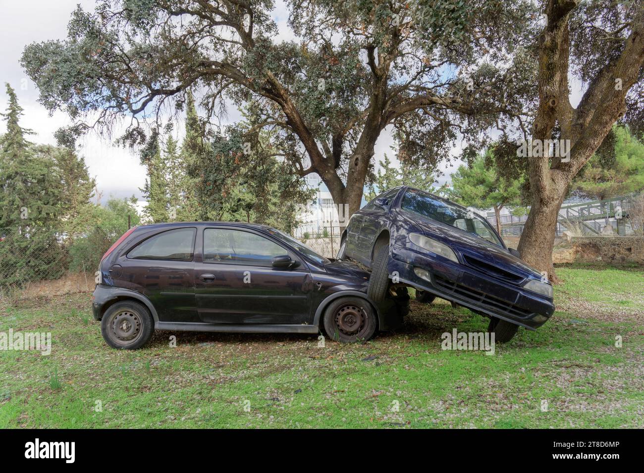 Crashed into each other hi-res stock photography and images - Alamy