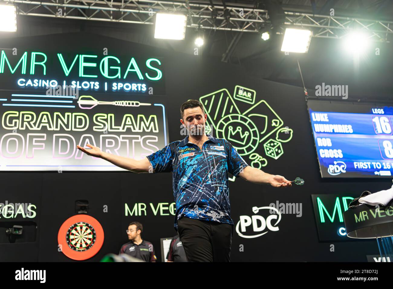 WV Active, Aldersley, Wolverhampton, UK. 19th Nov, 2023. 2023 PDC Grand ...