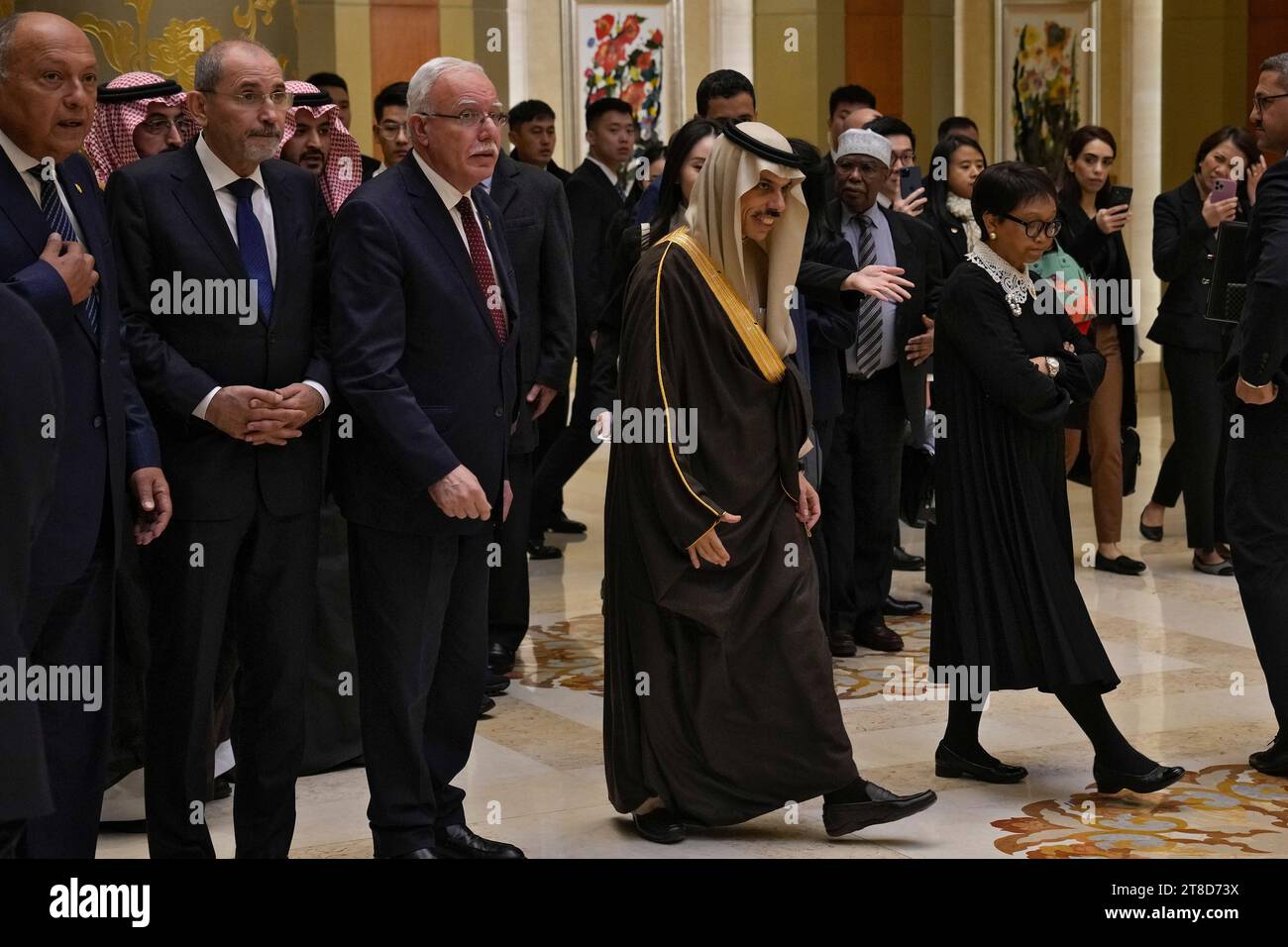 Foreign Ministers from five Arab and Islamic countries From left ...