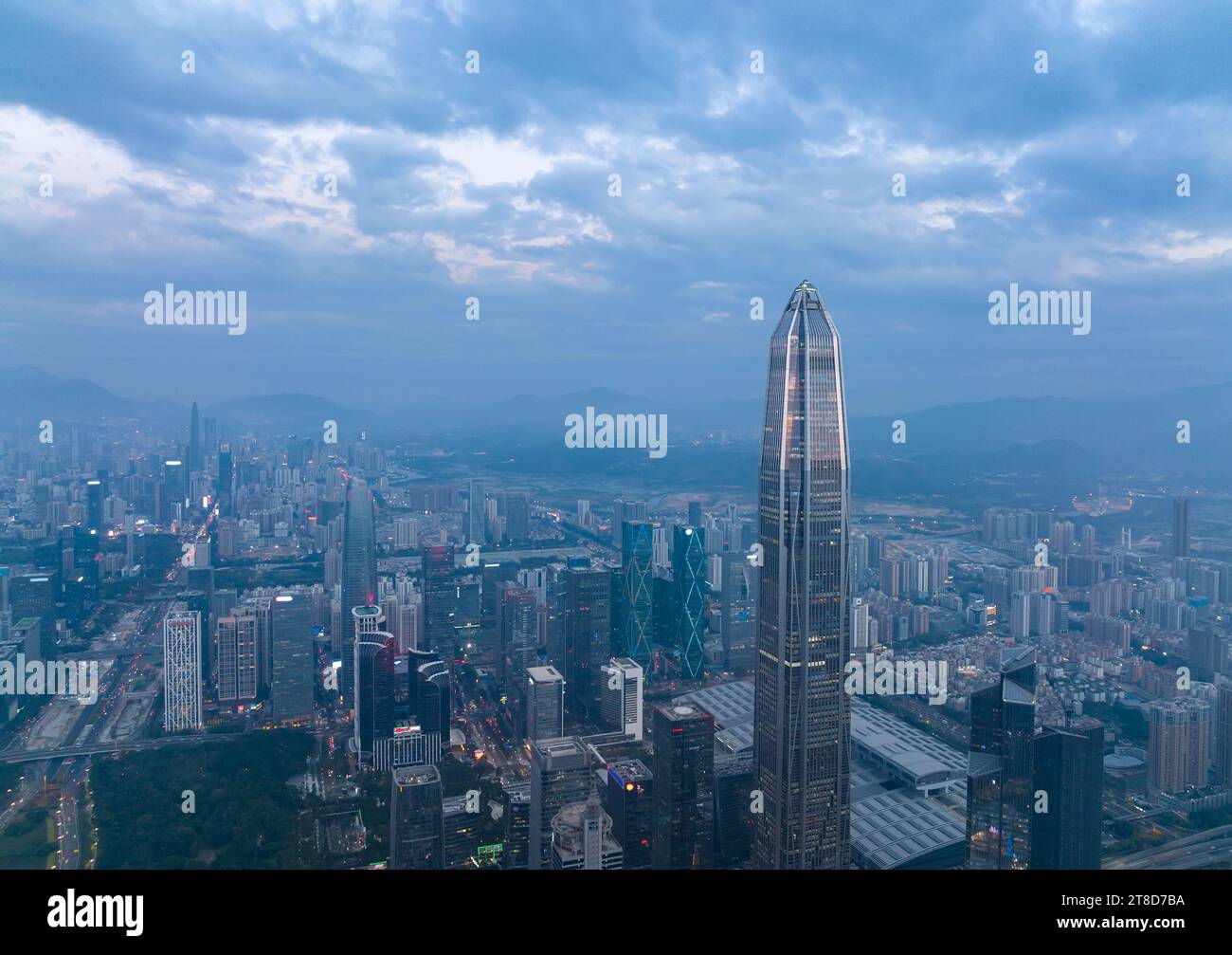 Shenzhen city sunset futian district hi-res stock photography and ...