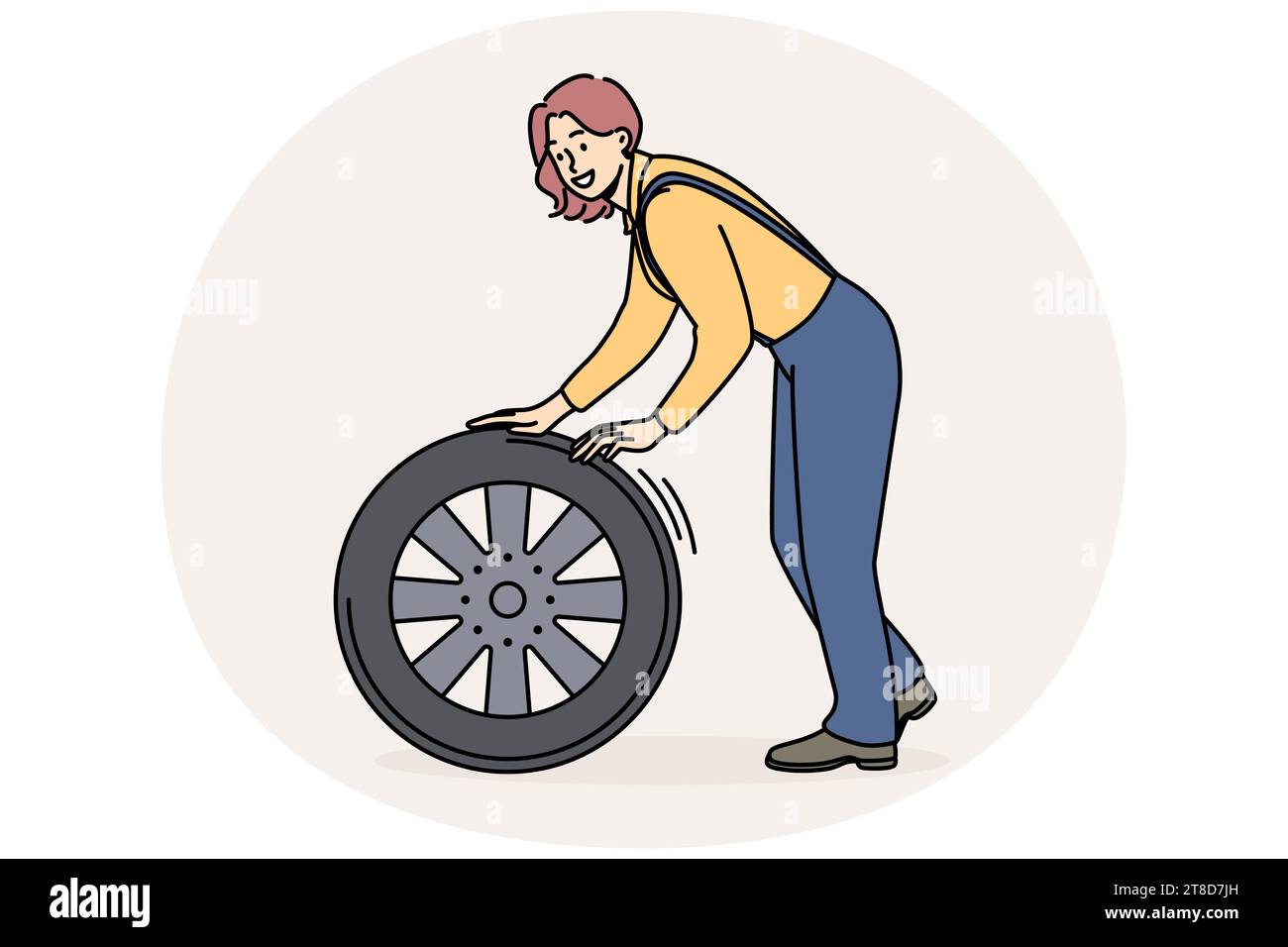 Female mechanical engineer Stock Vector Images - Alamy