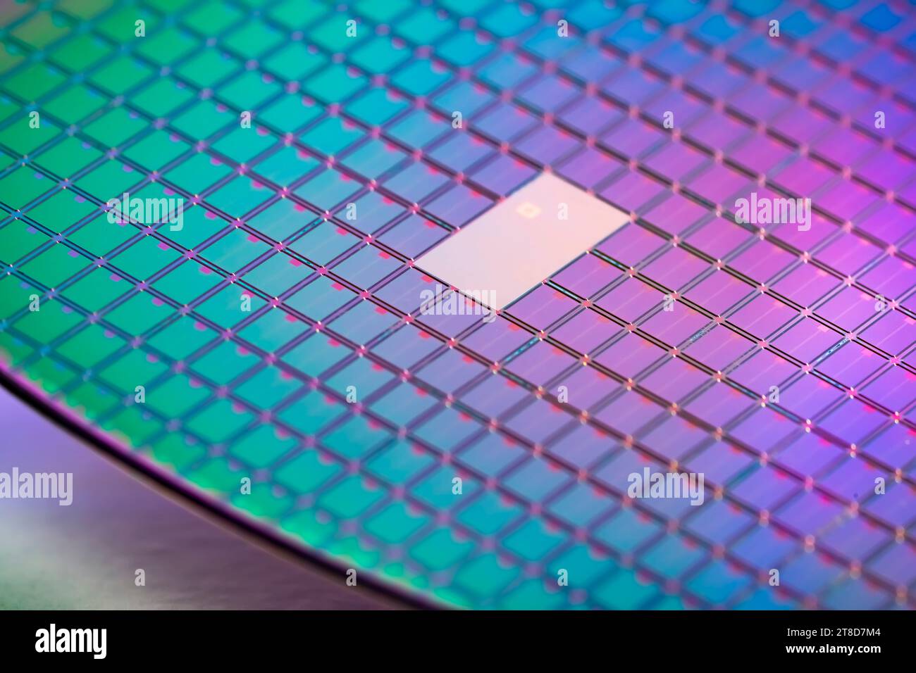 colorful Semiconductor wafer disk made of silicon Stock Photo - Alamy