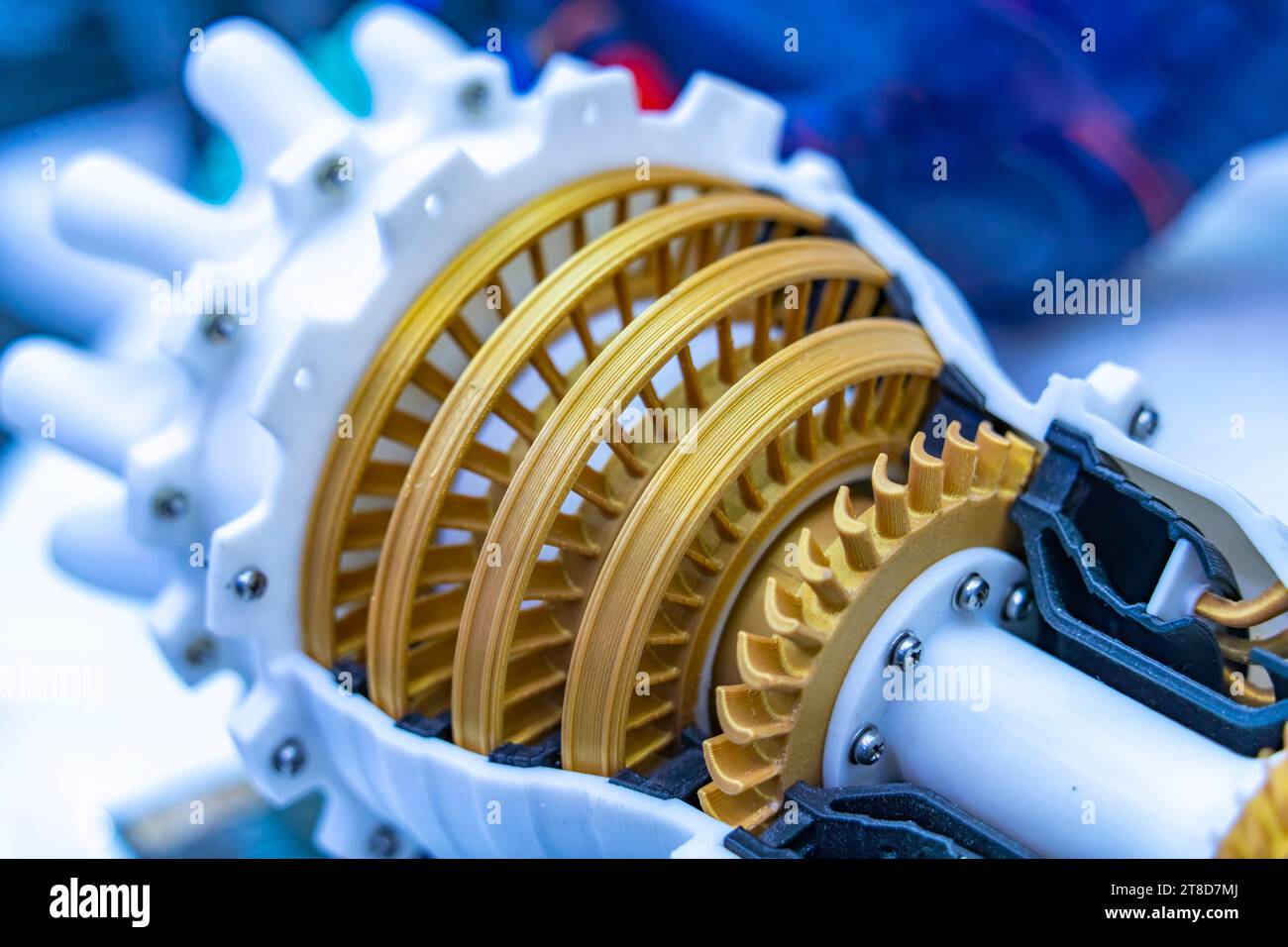 3D printer jet engine printed model metal plastic Stock Photo - Alamy
