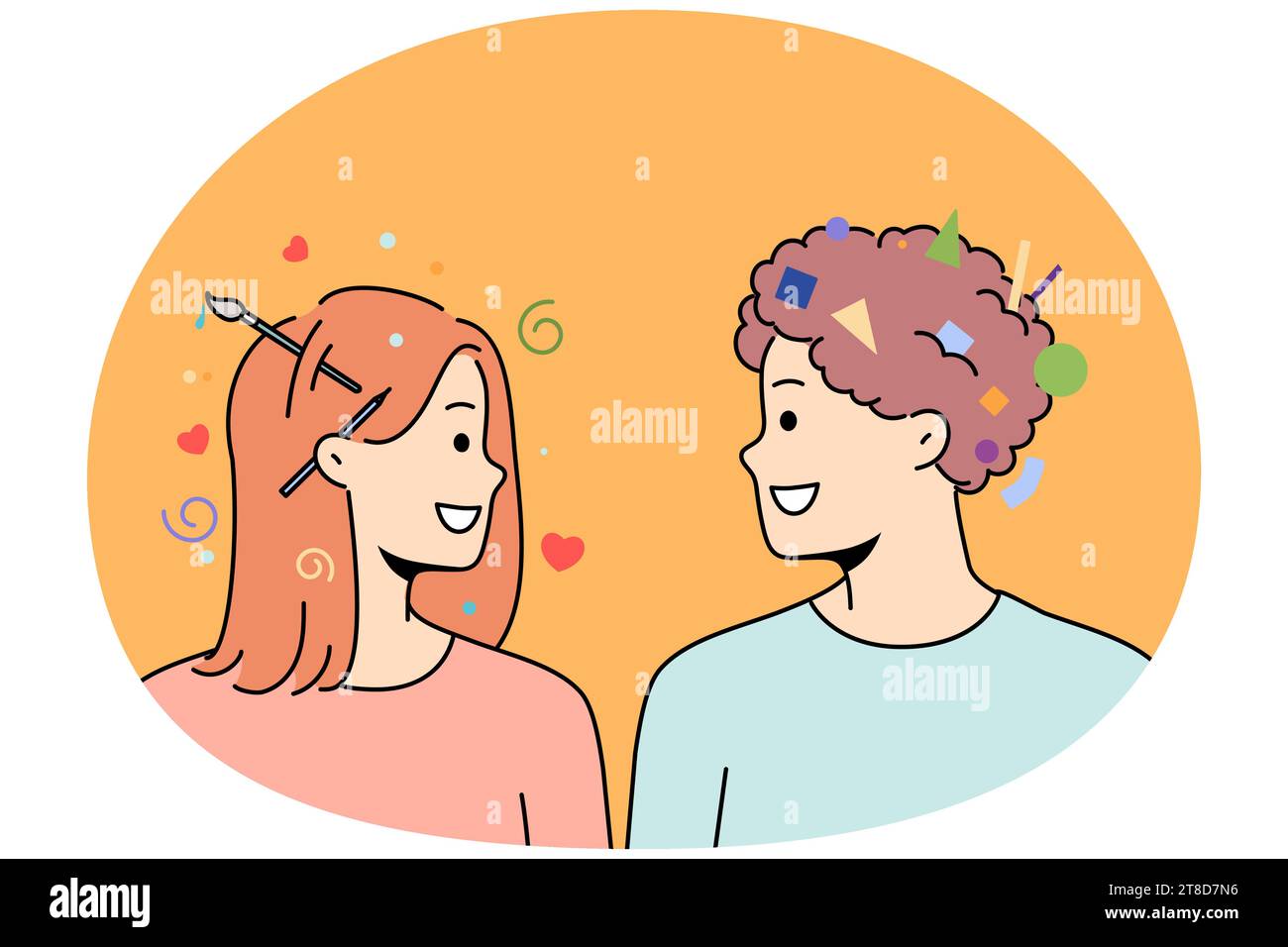 Diverse people with different mindsets exchange ideas. Smiling man and ...