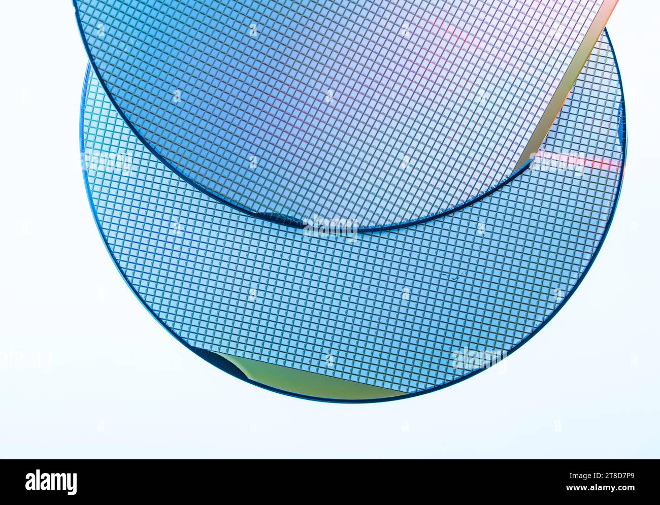 colorful Semiconductor wafer disk made of silicon Stock Photo - Alamy