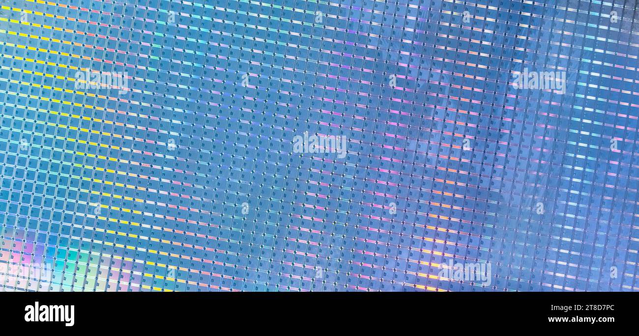 colorful Semiconductor wafer disk made of silicon Stock Photo - Alamy
