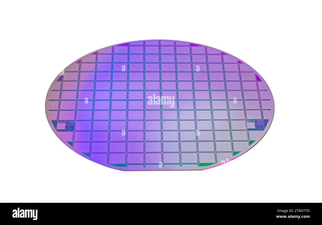 Production microchips silicon wafer chips Cut Out Stock Images ...