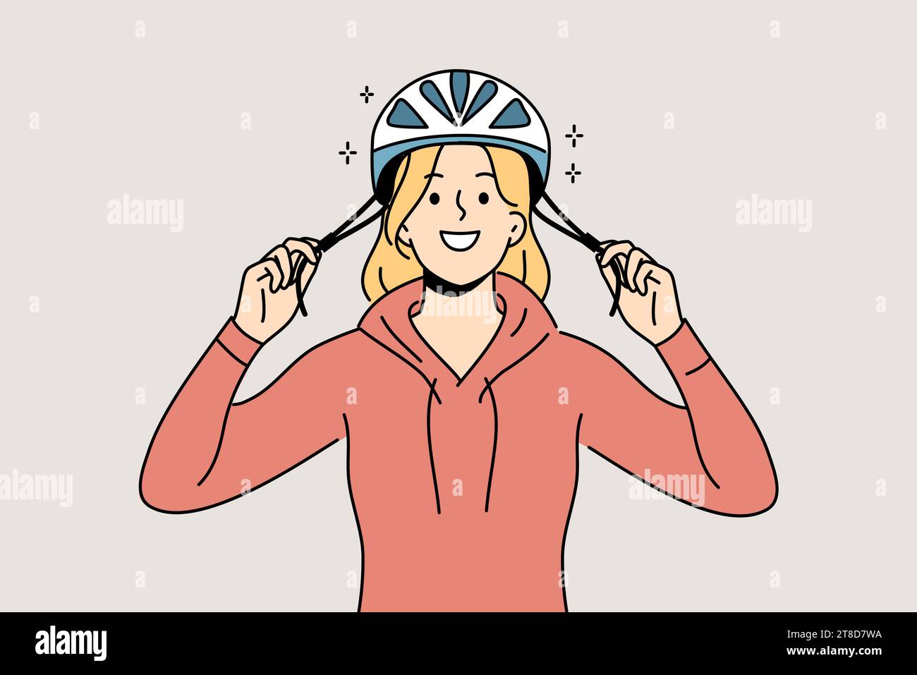 Cycling bliss Stock Vector Images - Alamy