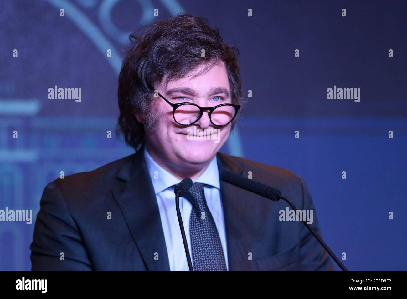 Buenos Aires, Argentina. 19th Nov, 2023. Javier Milei from the far ...