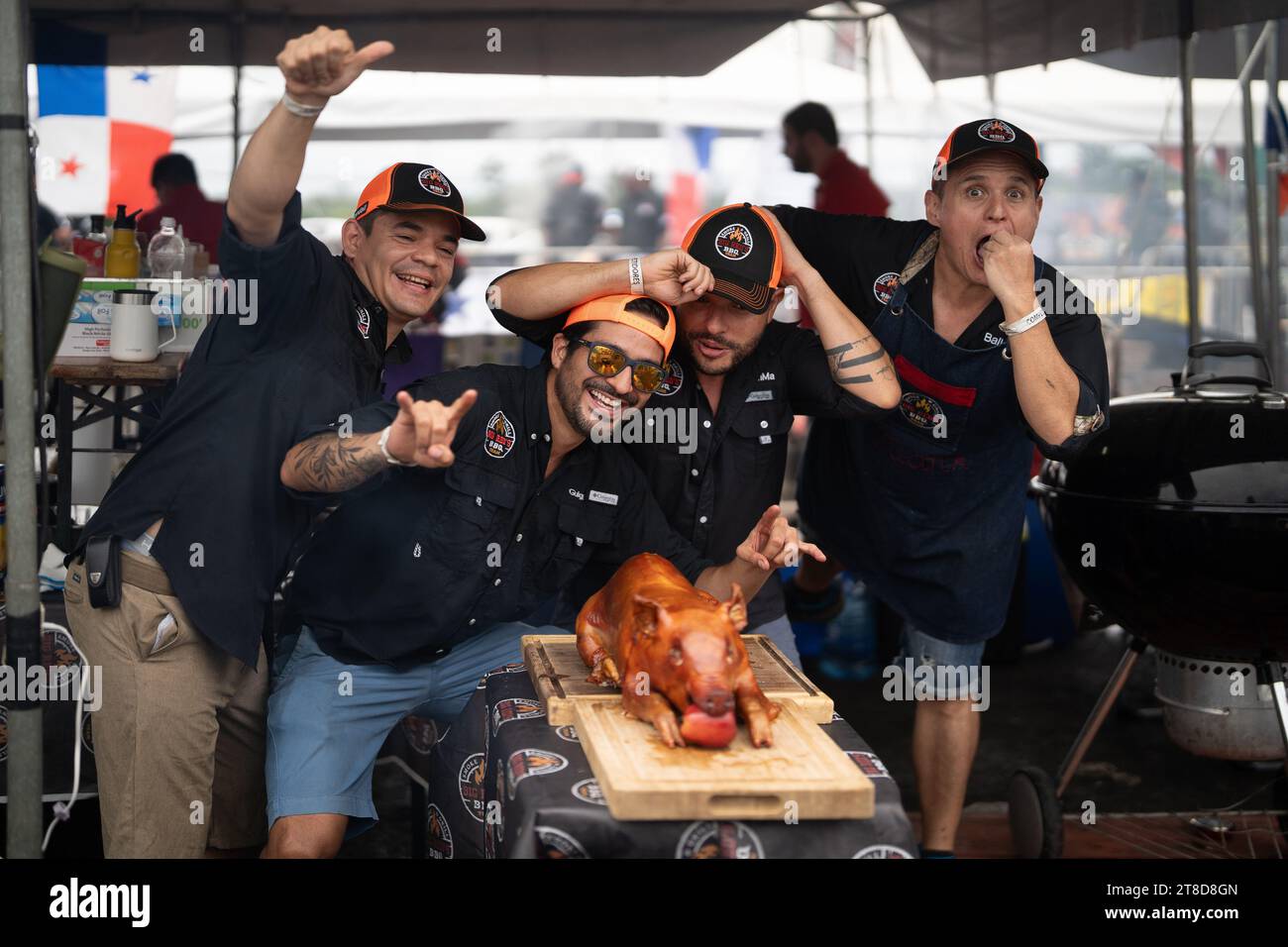 San Jose, Costa Rica. 19th Nov, 2023. The Big Red's BBQ team from Costa ...