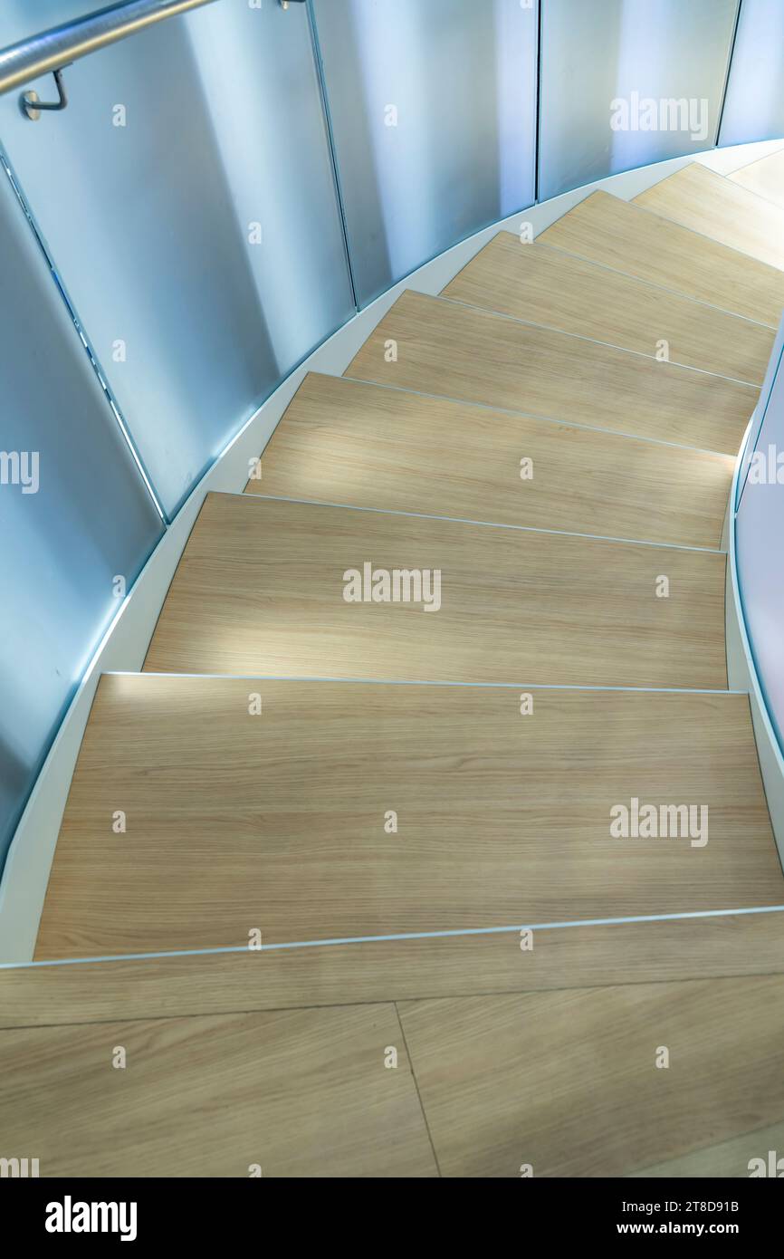 Pathway of stairway or staircase inside a house Stock Photo - Alamy
