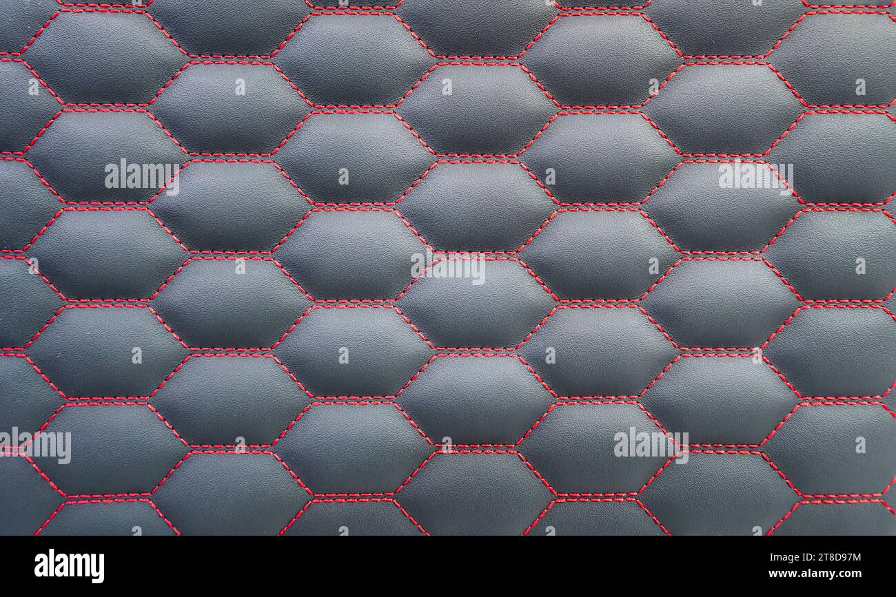 black leather background and texture as a pattern for the interior car ...