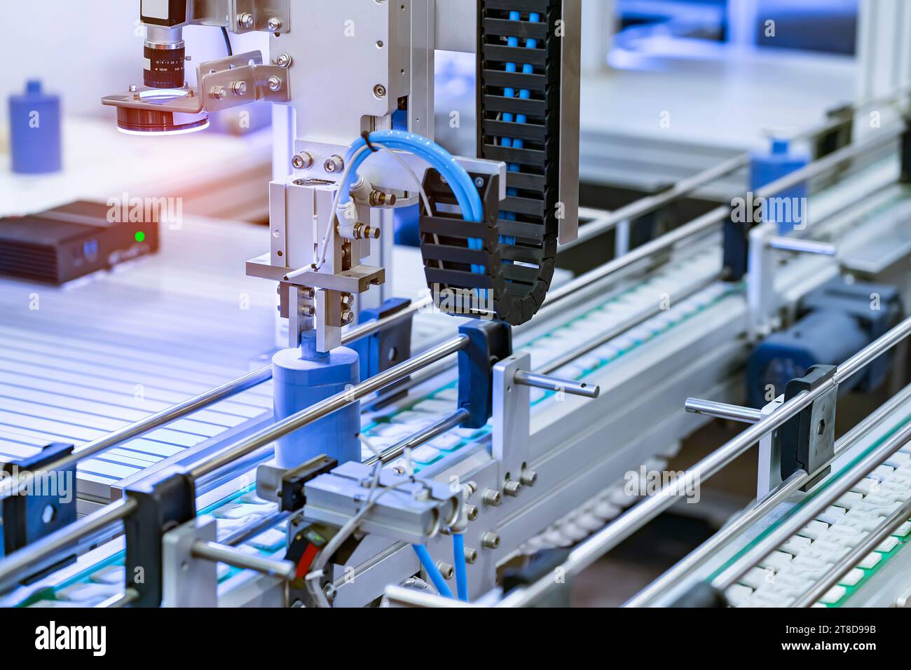 automatic vision sensor camera system in intellegence pcb factory ...