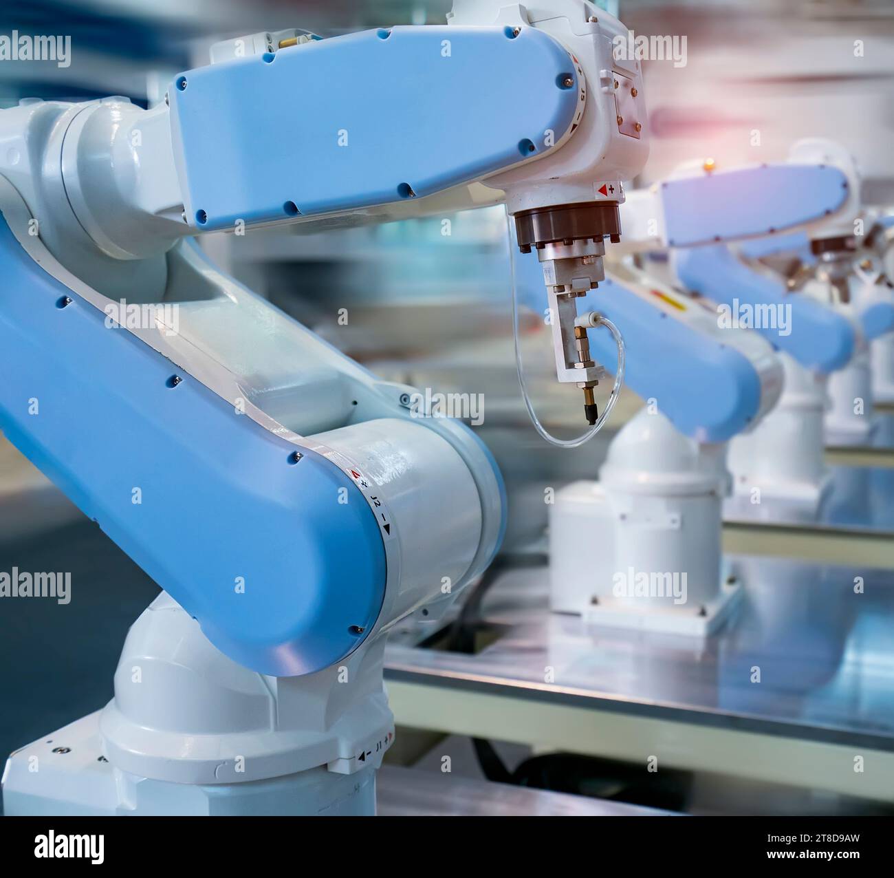 automatic machine and factory robot arm,Smart factory industry 4.0 ...