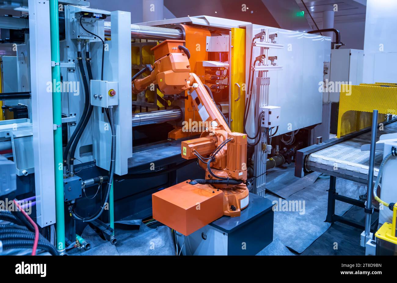 automatic machine and factory robot arm,Smart factory industry 4.0 ...