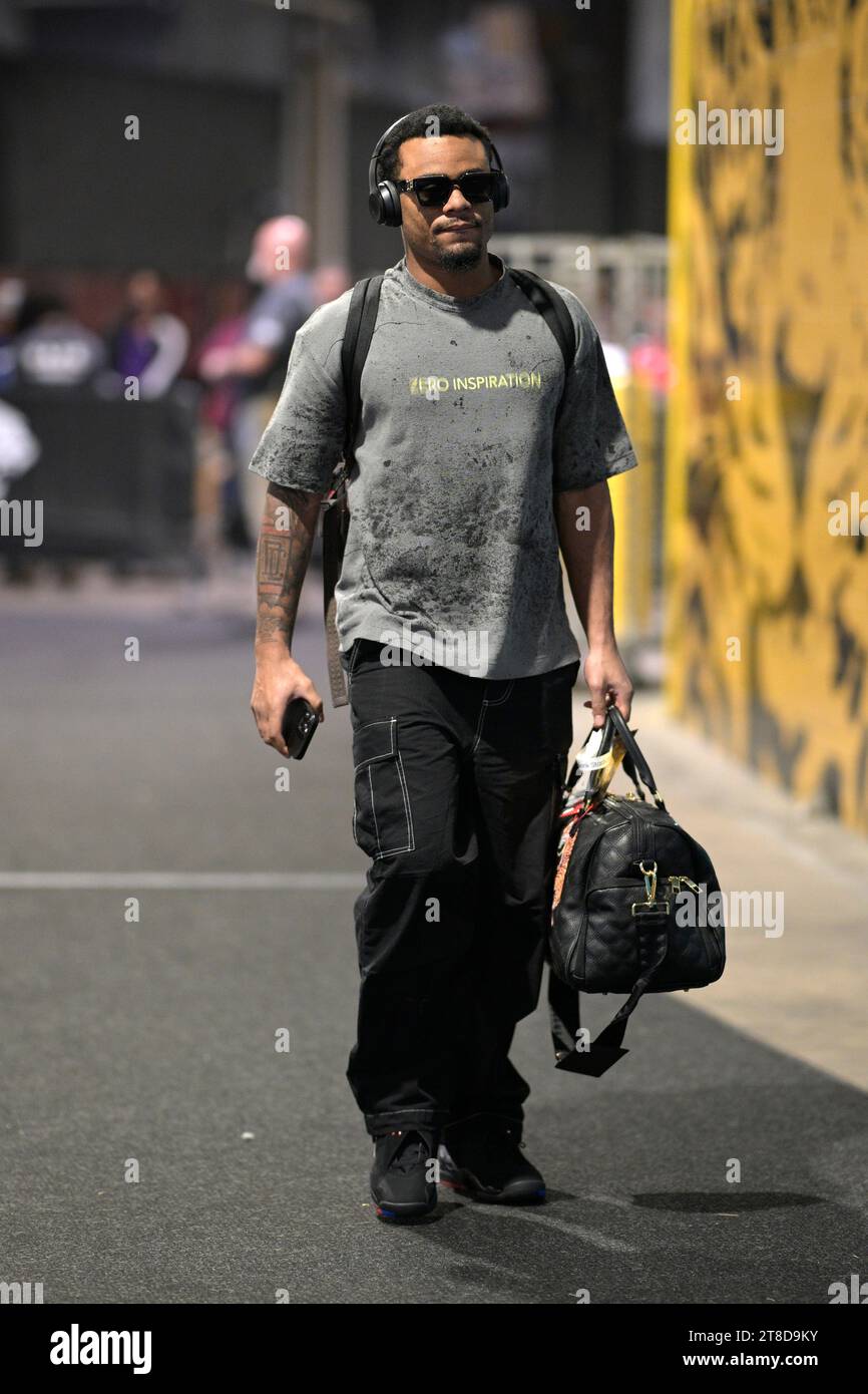 Tennessee Titans cornerback Eric Garror arrives to the stadium before ...