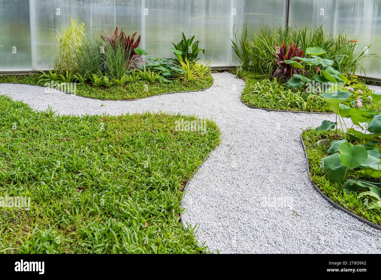 path leading through a garden Stock Photo - Alamy