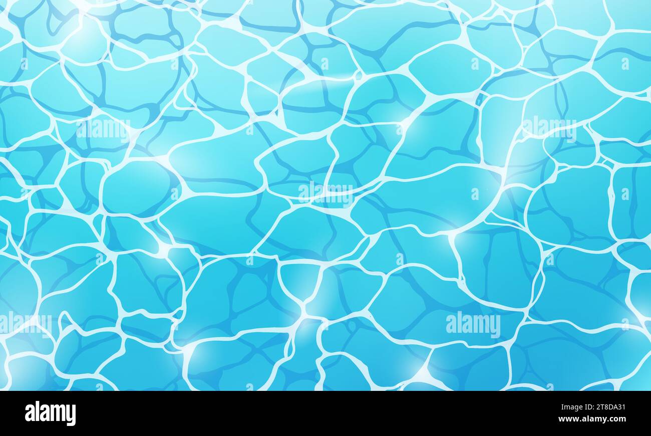 Pool water texture abstract cartoon style vector illustration. Pool ...