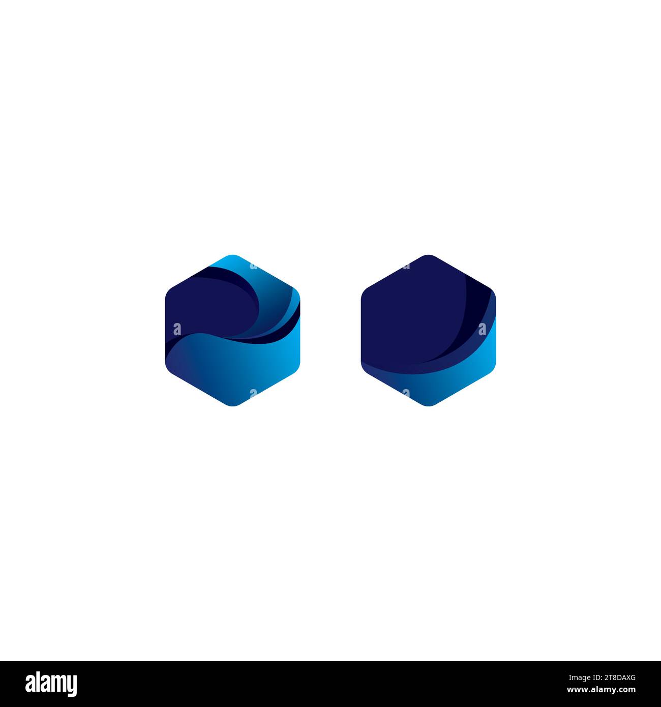 Hexagonal 3d logo hi-res stock photography and images - Alamy