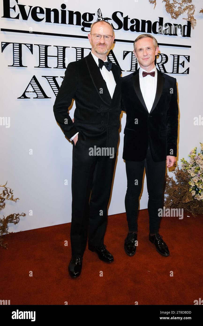 London, UK. Mark Gatiss and Ian Hallard photographed arriving at the ...