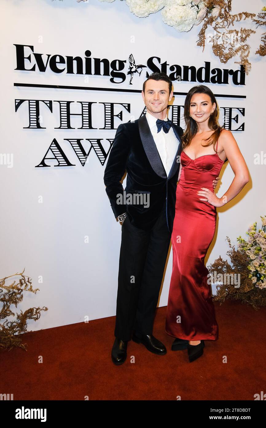 London, UK. Charlie Stemp and Zizi Strallen photographed arriving at ...