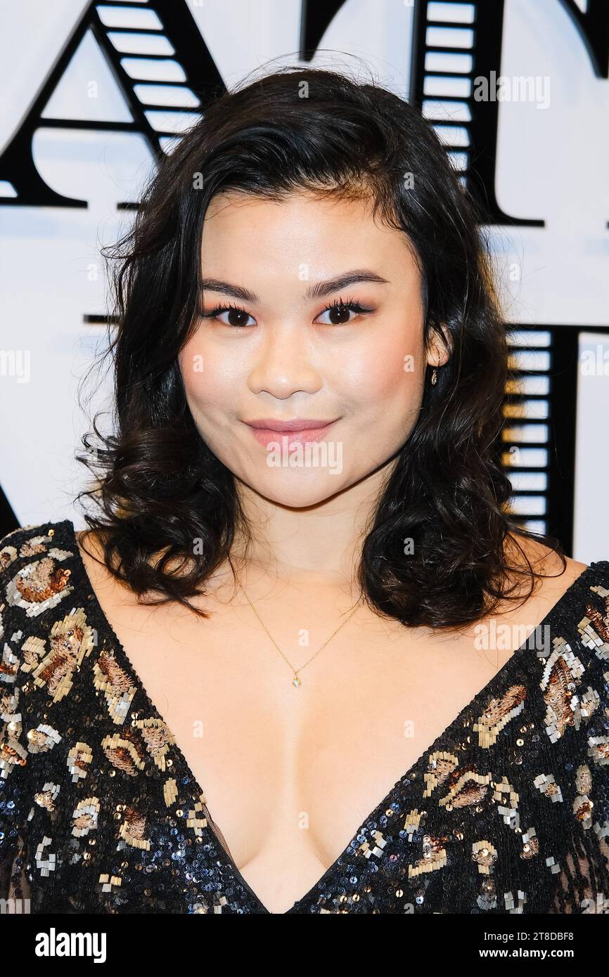 London, UK. Mei Mac photographed arriving at the Evening Standard Theatre Awards at Claridge'S ...