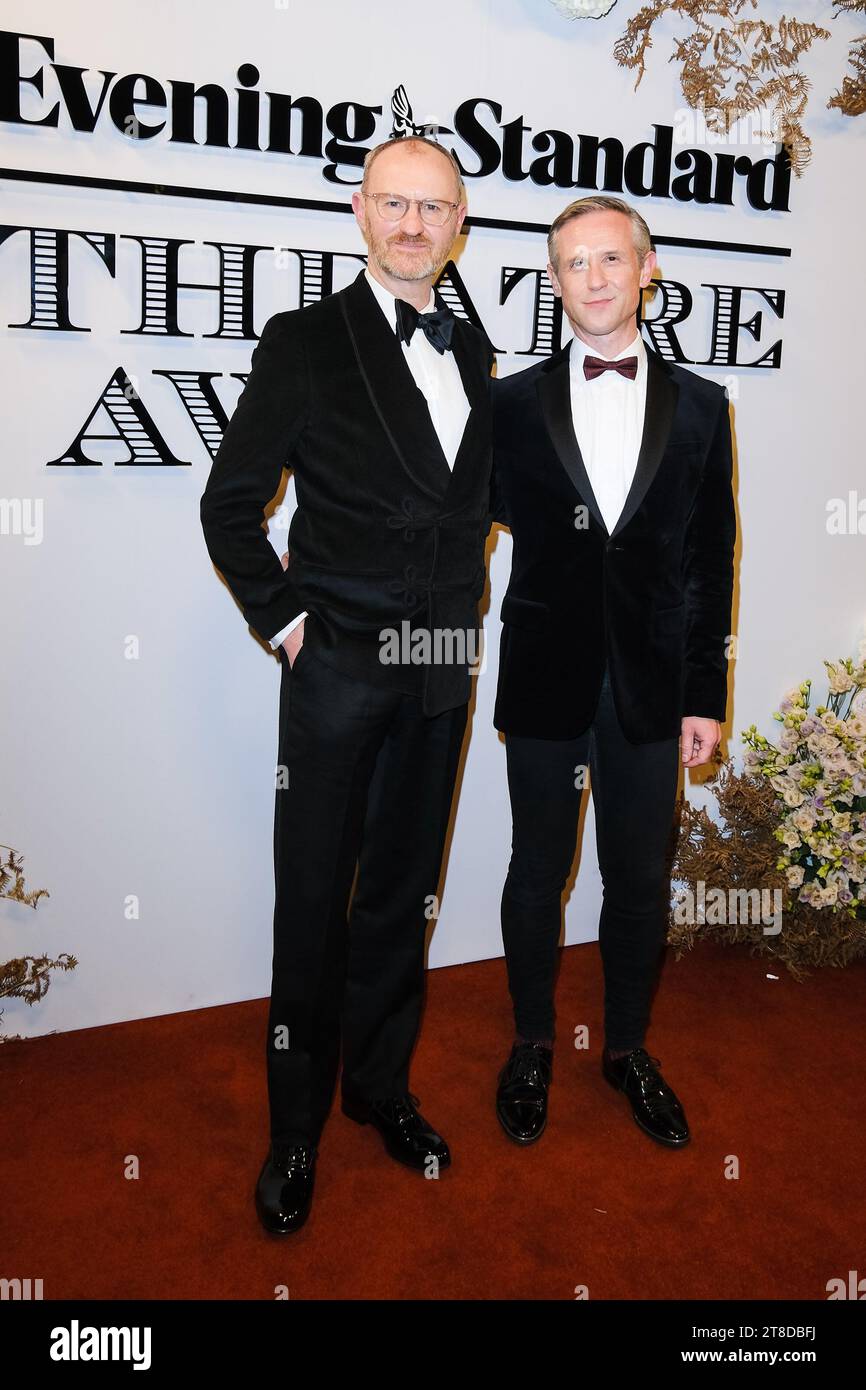 London, UK. Mark Gatiss and Ian Hallard photographed arriving at the ...