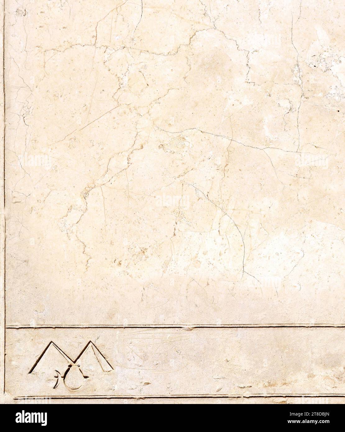 Vertical background with ancient Egyptian hieroglyphs on stone wall ...