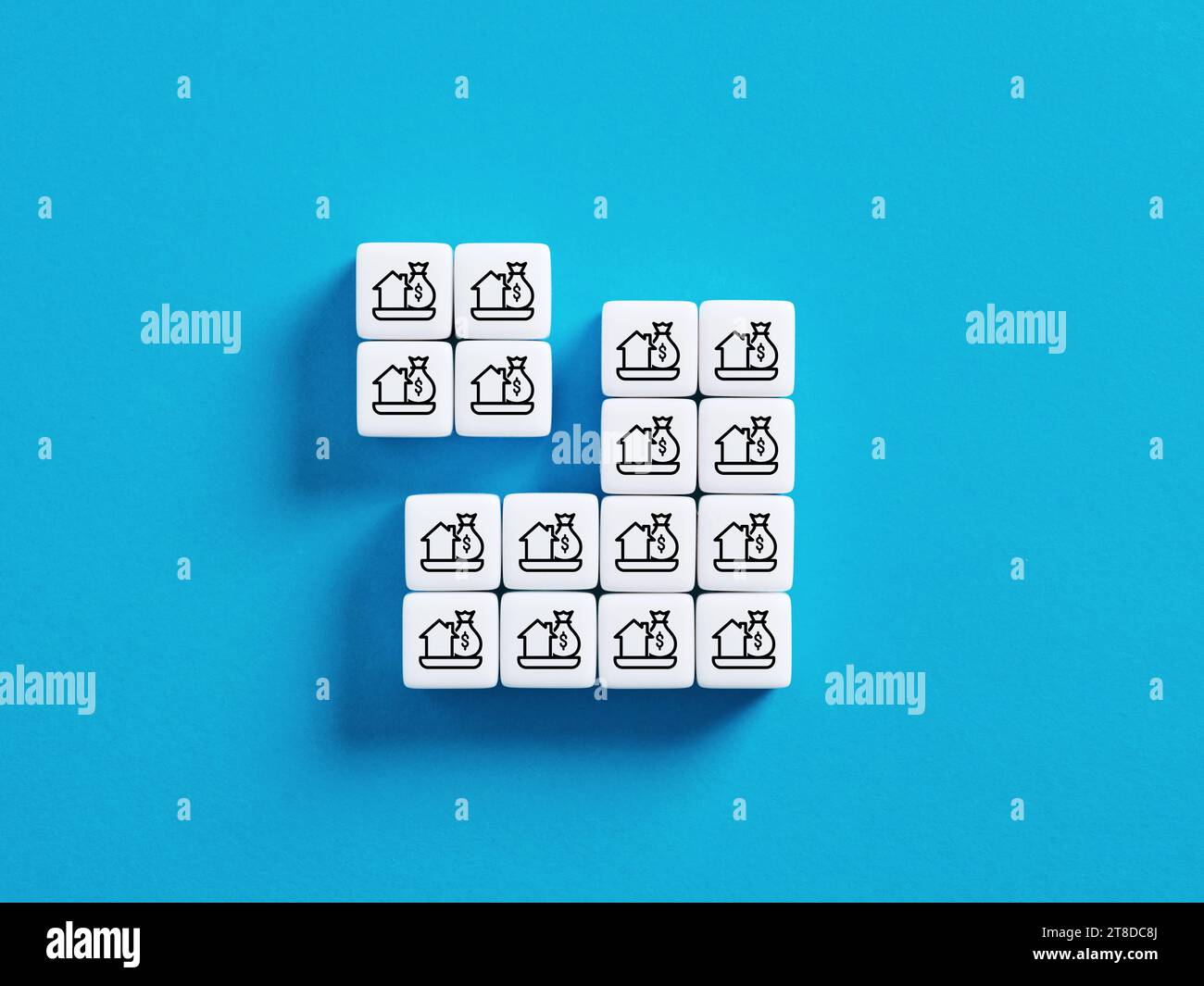 Adding new business assets. Business growth. Growing number of assets ...