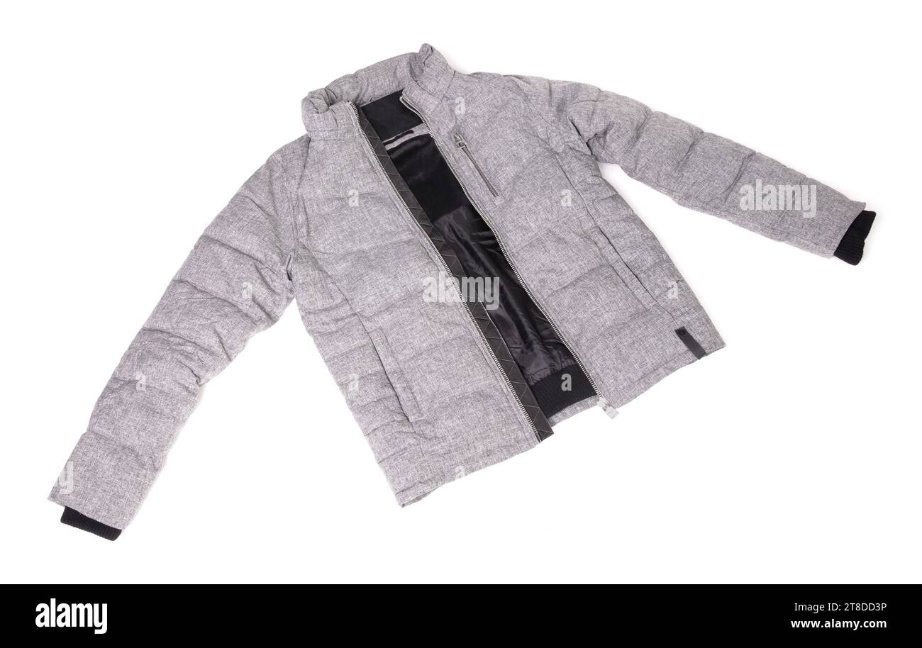 Winter jacket isolated on a white background Stock Photo - Alamy