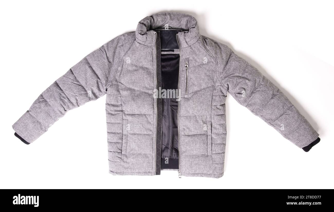 Winter jacket isolated on a white background Stock Photo - Alamy