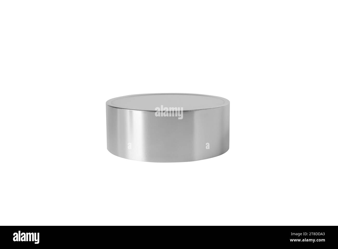 Round stage podium isolated on white background. Cylindrical pedestal ...