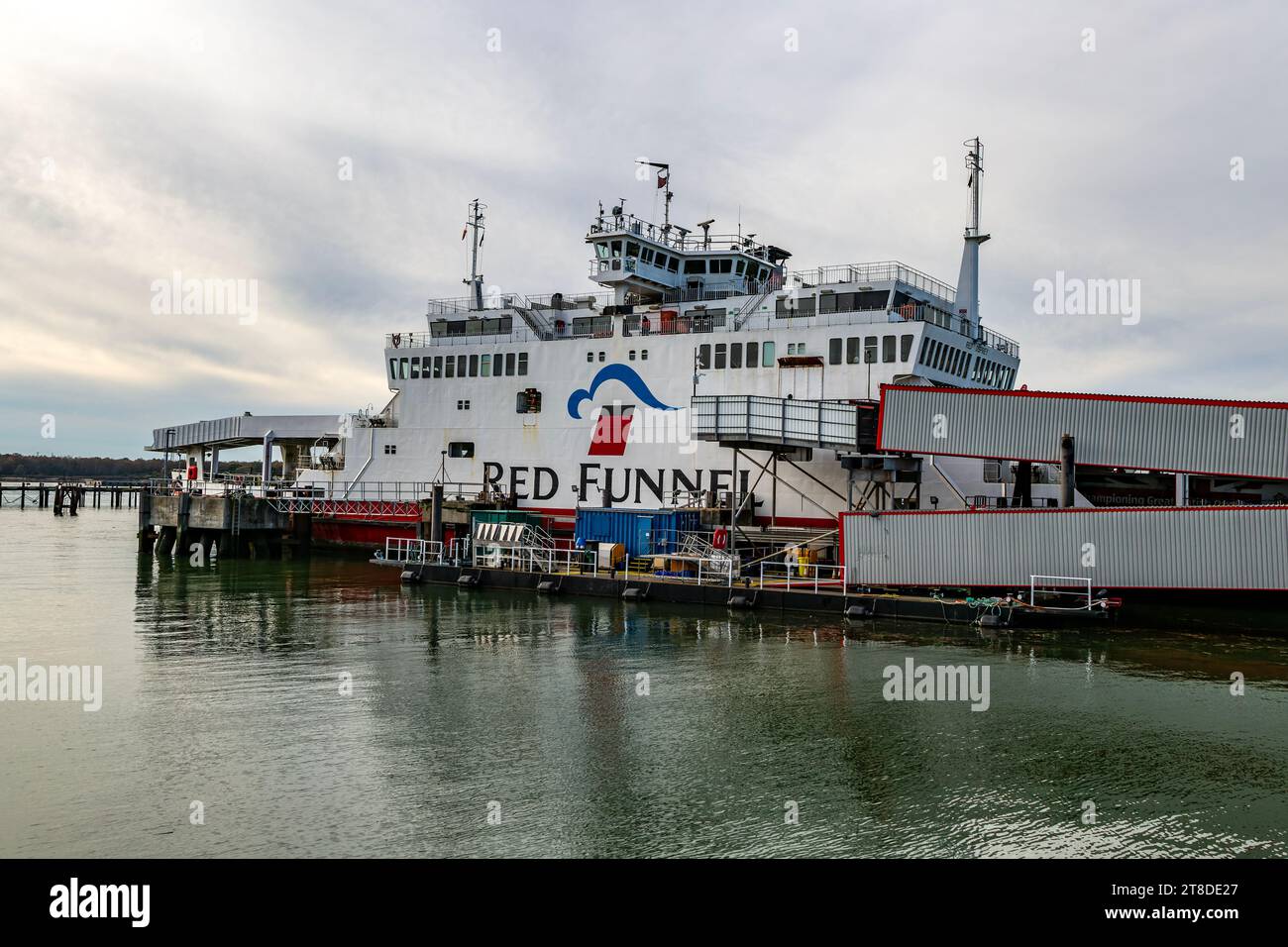 Red Funnel Ferry at terminal, Southampton, Hampshire, England, UK Stock ...